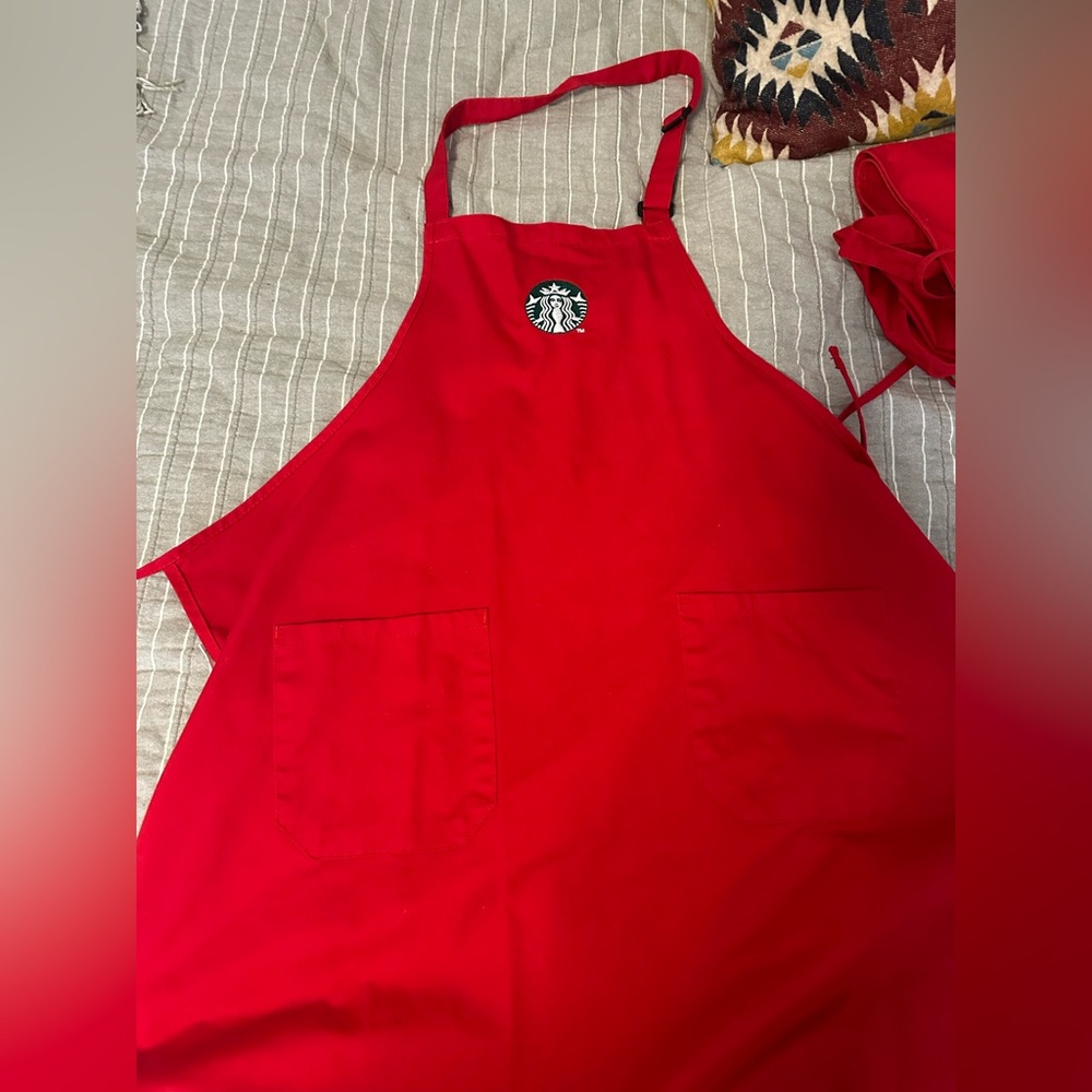Starbucks Holiday Red Apron - Gem